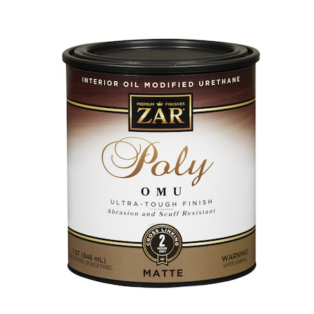 Zar ZAR Ultra Max Matte Clear Water-Based Polyurethane 1 qt 36412 | Zoro